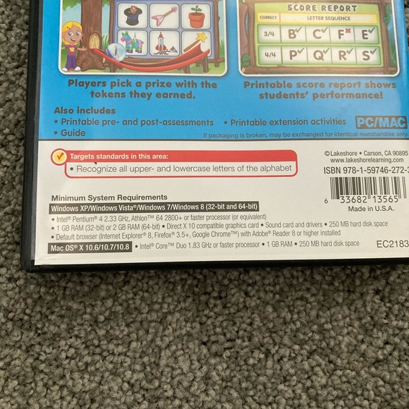 Lakeshore Learning Other 525 Lakeshore Interactive Whiteboard Game 